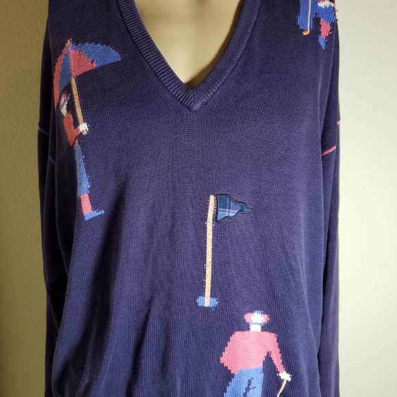 Pringle | Sweaters | Pringle Of Scotland Vintage Vneck Golf Sweater ...